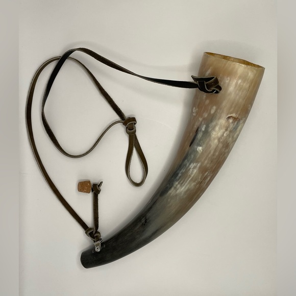 Vintage Powder Horn Powder Flask Holder | Other | Vintage Powder Horn ...